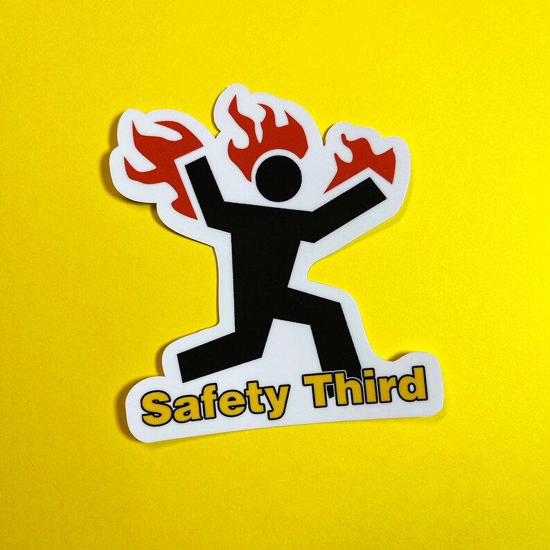 Safety Third Vinyl Sticker 3 All Weather High Quality - Etsy