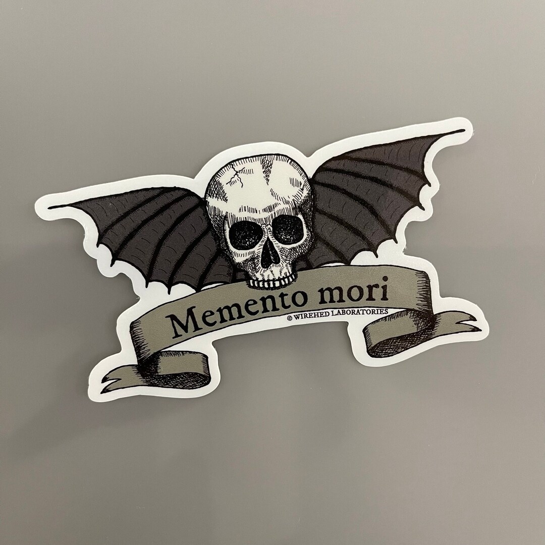 Memento Mori Sticker High Quality Vinyl, Laminated 4.5 All Weather ...