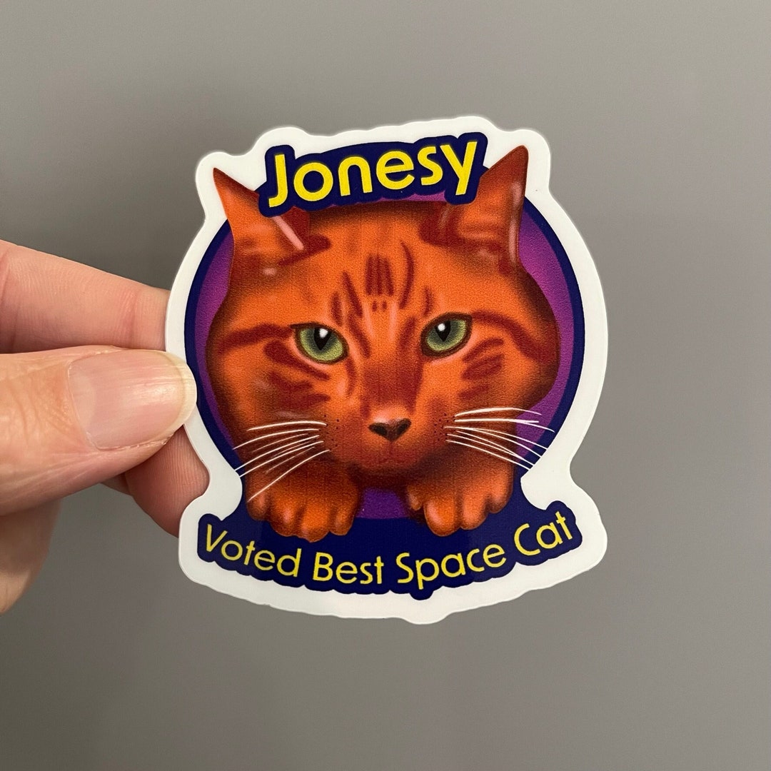 Jonesy Space Cat Vinyl Sticker! Ripley's Cat From Aliens 3" All Weather ...