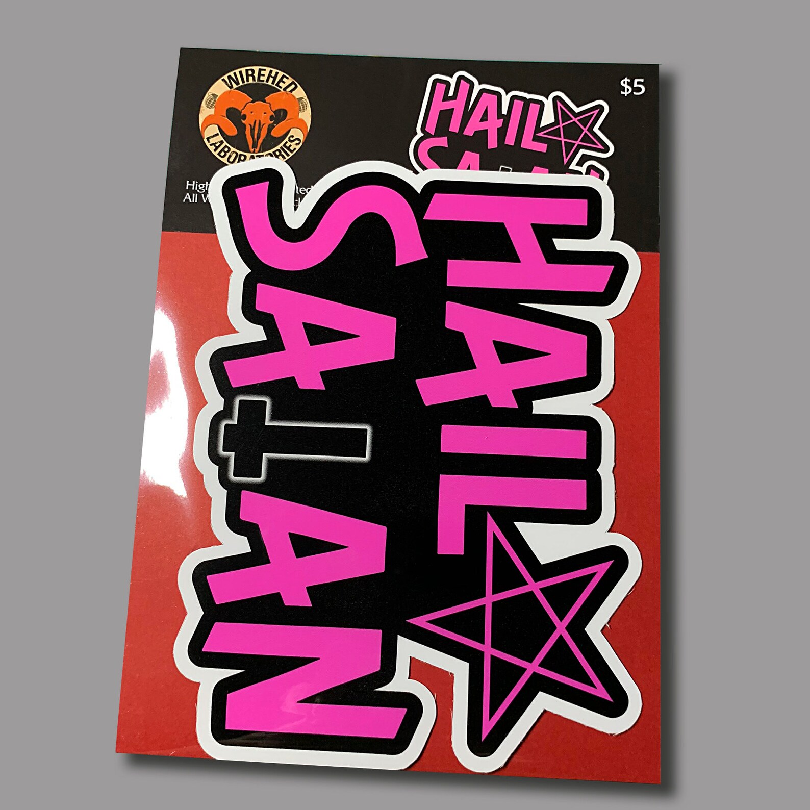 HAIL SATAN Vinyl Sticker 6 Long All Weather Laminated - Etsy