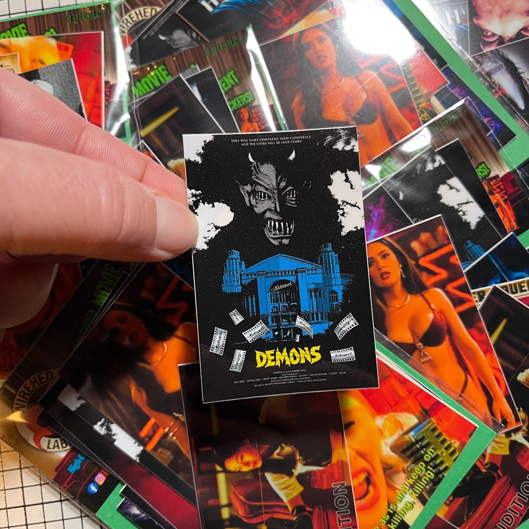 17 Mini Horror Poster Sticker Pack Scary Movie Stickers All - Etsy