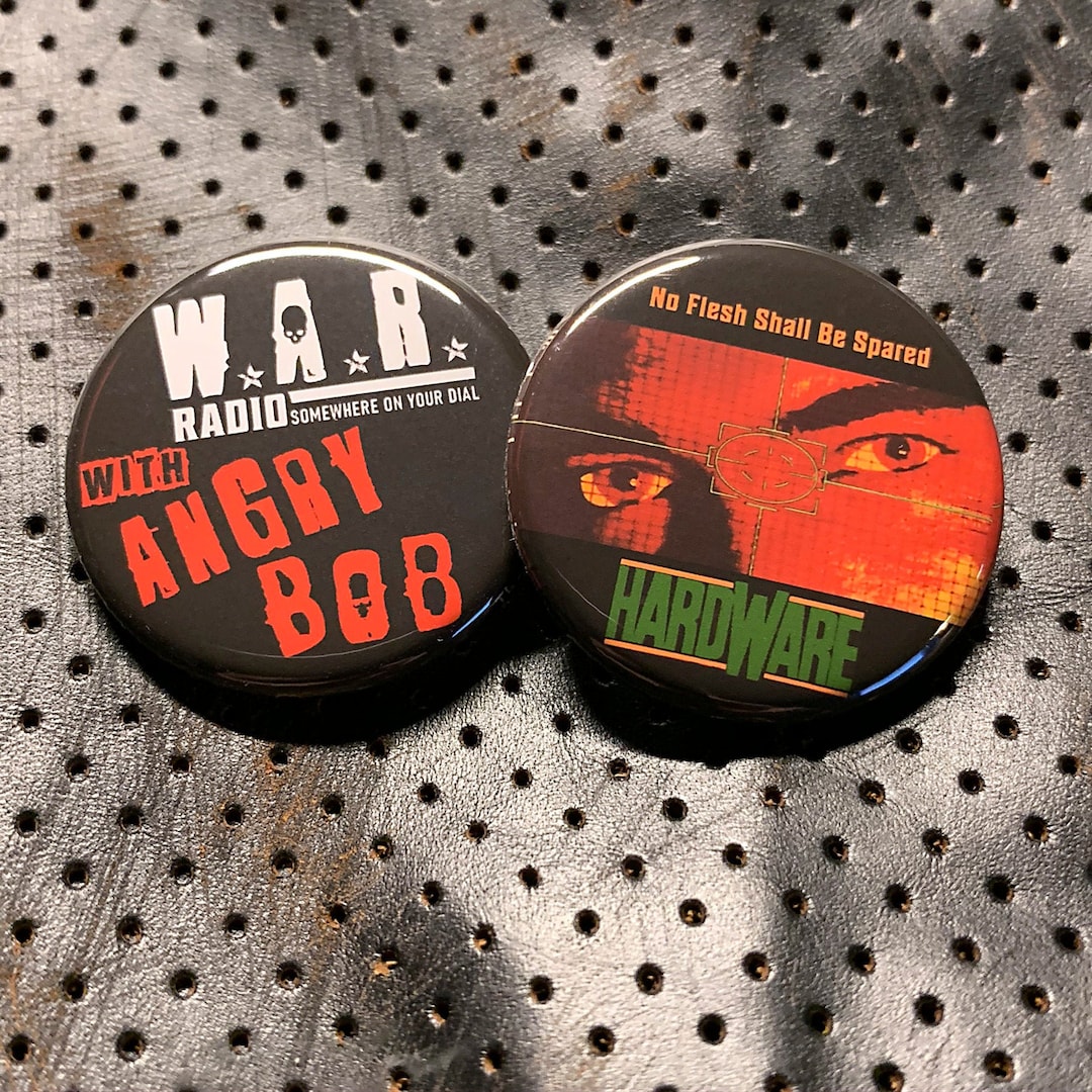 HARDWARE Button Set! Cult Horror Movie Two Pin Set Featuring Iggy Pop ...