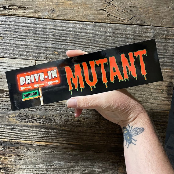 Drive-in Mutant BUMPER STICKER Horror Movie Fan Decal - Etsy