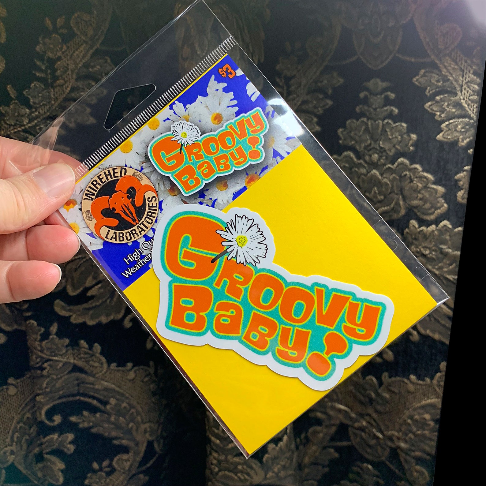 Groovy Baby Vinyl Sticker 4 All Weather Decal 60s - Etsy