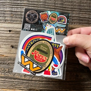 Alien Sticker Pack! 6 Sticker Set! Waterproof Vinyl Decals! Featuring ...