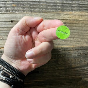 Horror Section Sticker Sheet! 1 Sheet of Thirty-five (35) 3/4" Vinyl ...