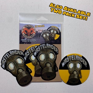 WASTELANDER Radiation Vinyl Sticker! All Weather Post Apocalypse Gas ...