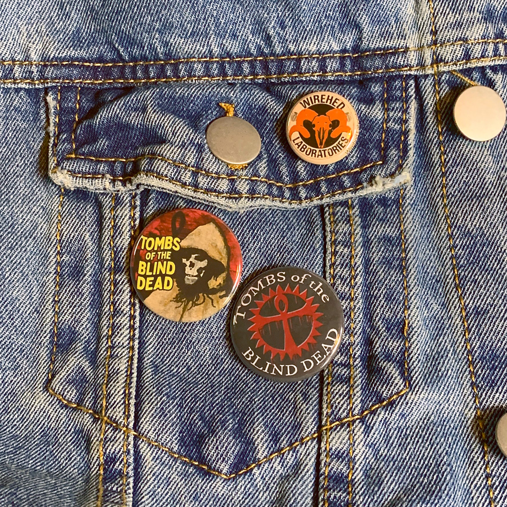 Tombs of the Blind Dead Button Set Classic Horror Movie | Etsy