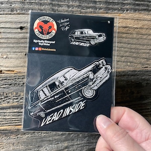 Dead Inside Hearse Sticker | High Quality Vinyl, Laminated 4.5" All ...