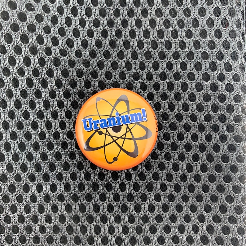 Atomic Fallout Buttons Small Pack of Four. Radiation Danger | Etsy