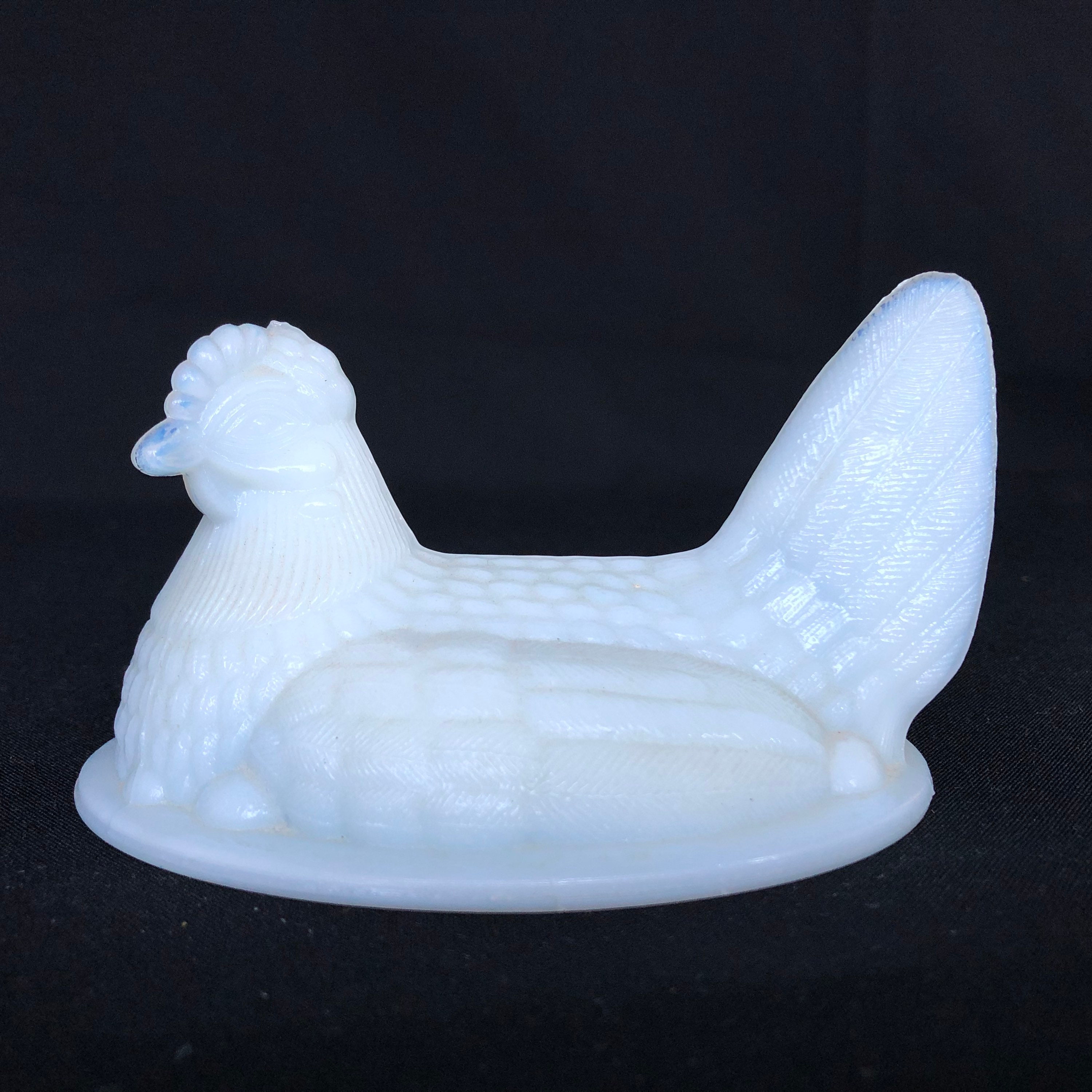 Vintage Milk Glass Hen on Nest - Etsy