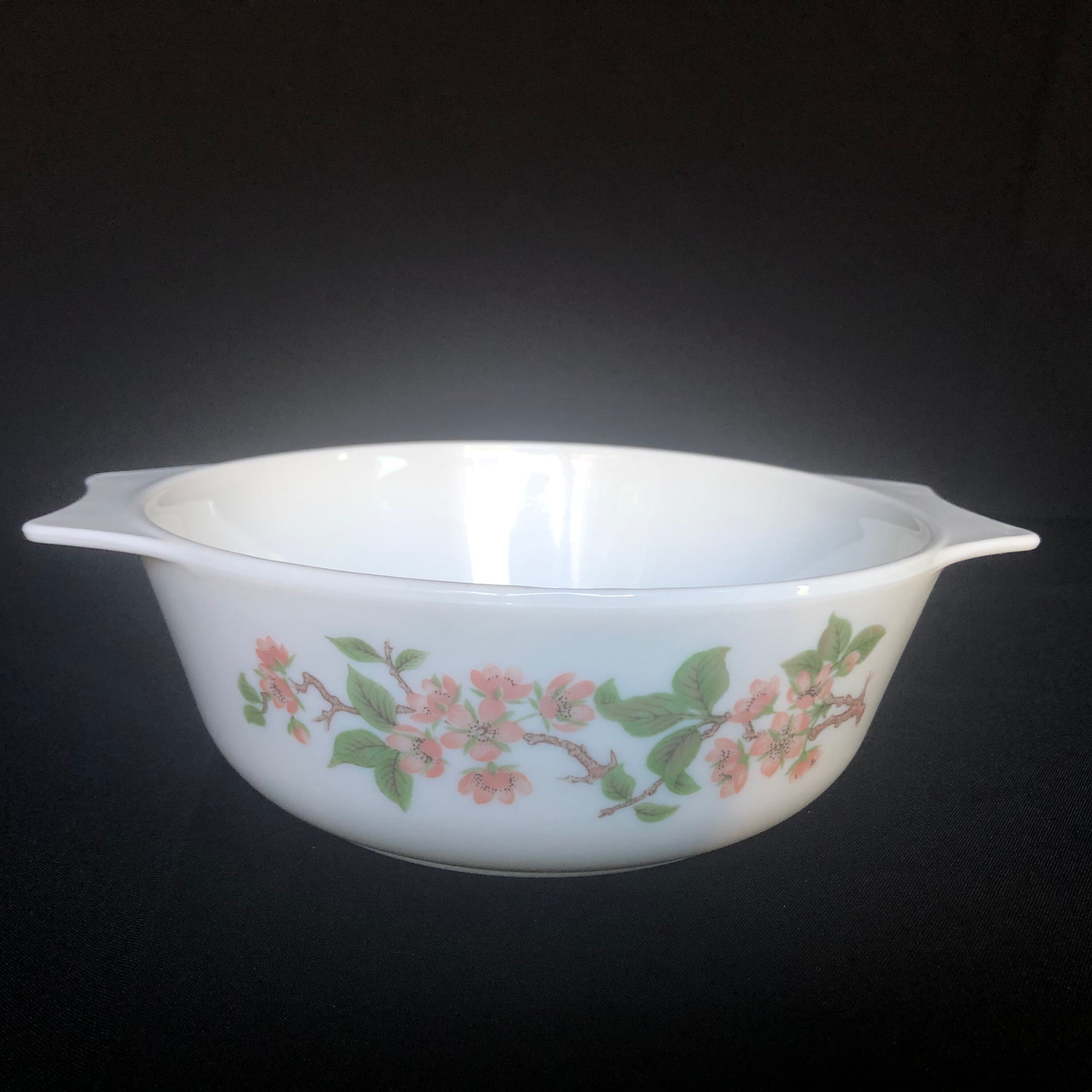 Vintage Cherry Blossom Pyrex Round Casserole Dish JAJ Pyrex - Etsy