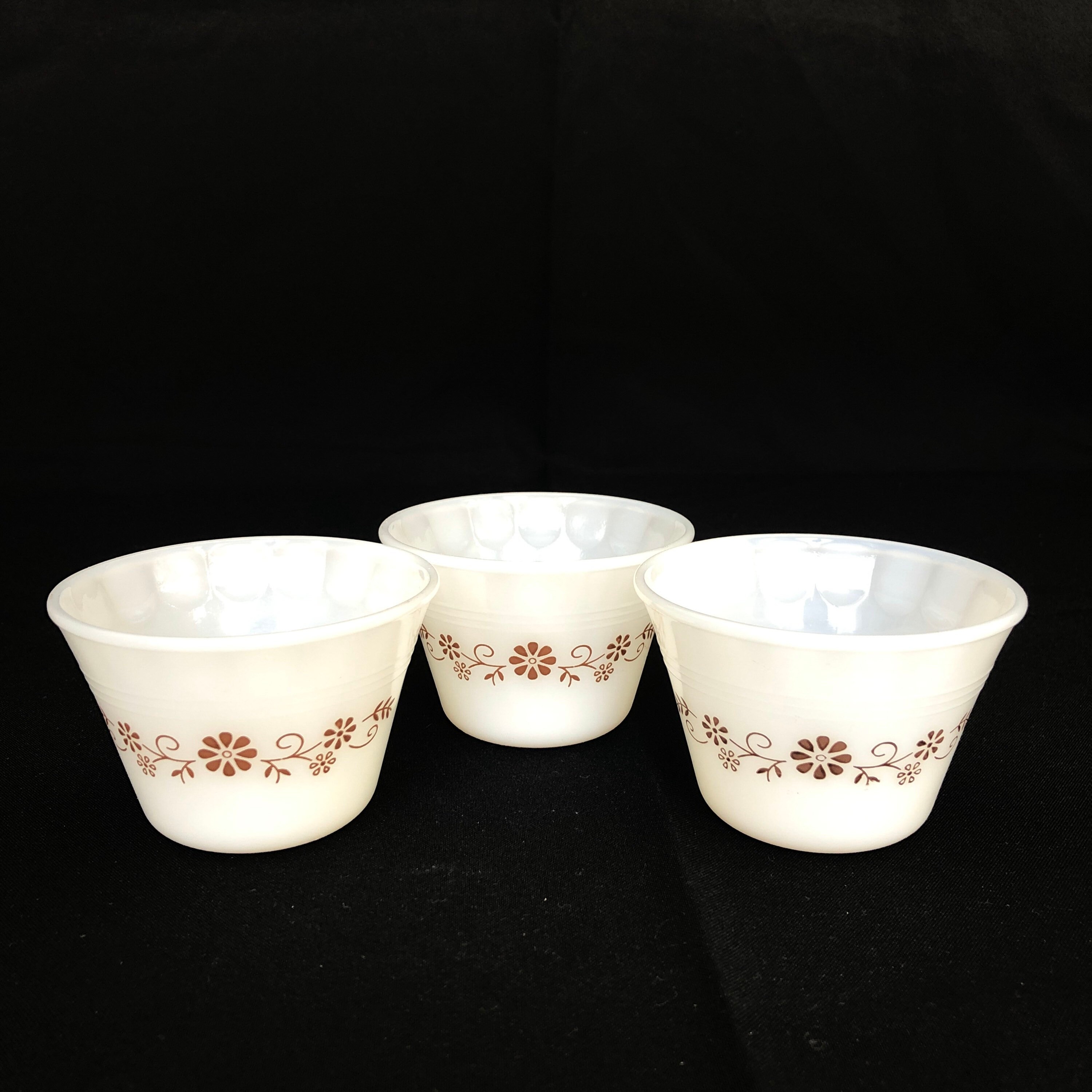 Set of 3 Dynaware Pyr-o-rey Milkglass Ramekins Single Serve - Etsy