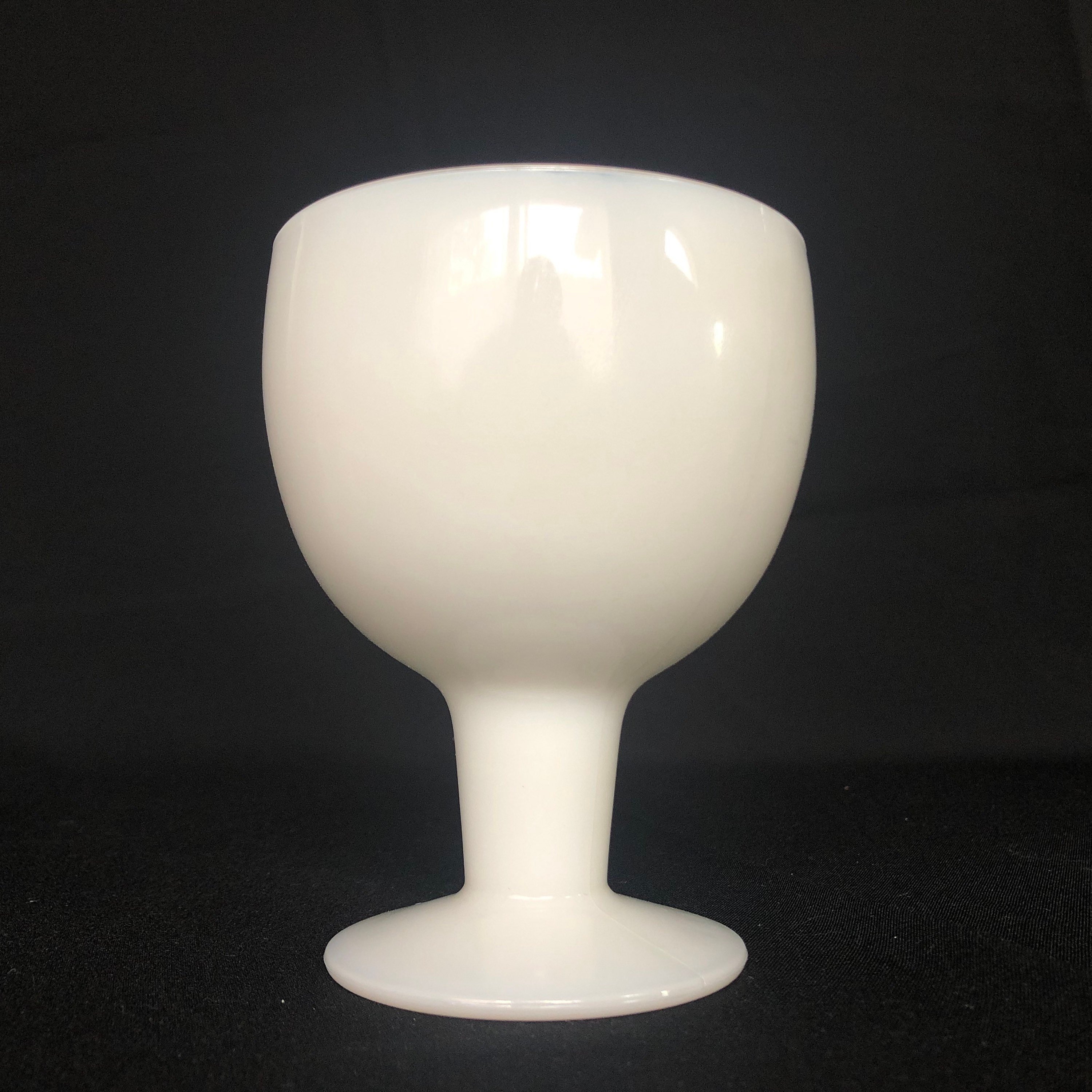 Vintage Milk Glass Hollow Stem Chalice - Compote - Planter - Etsy
