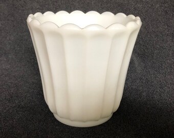 Large Milk Glass Vase | Etsy