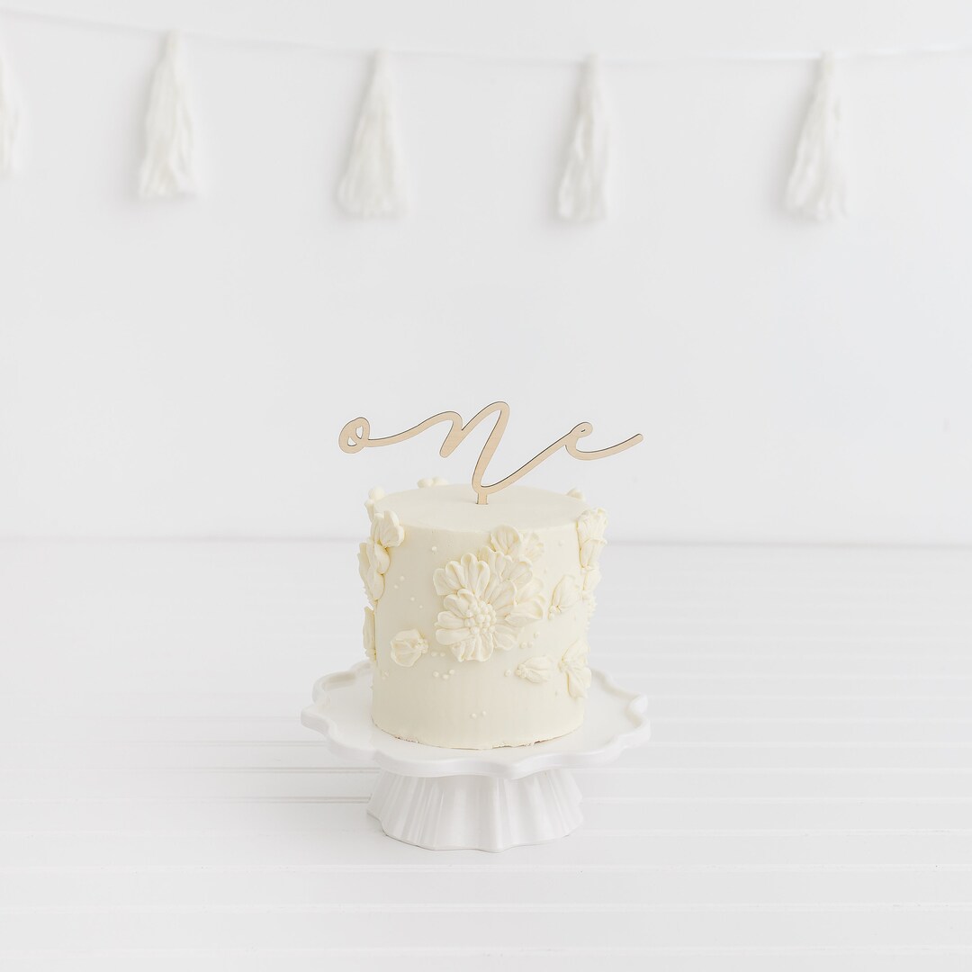 One Script Cake Topper - Etsy