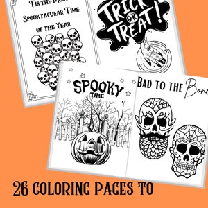 Printable Halloween Coloring/activity Book-digital DOWNLOAD - Etsy