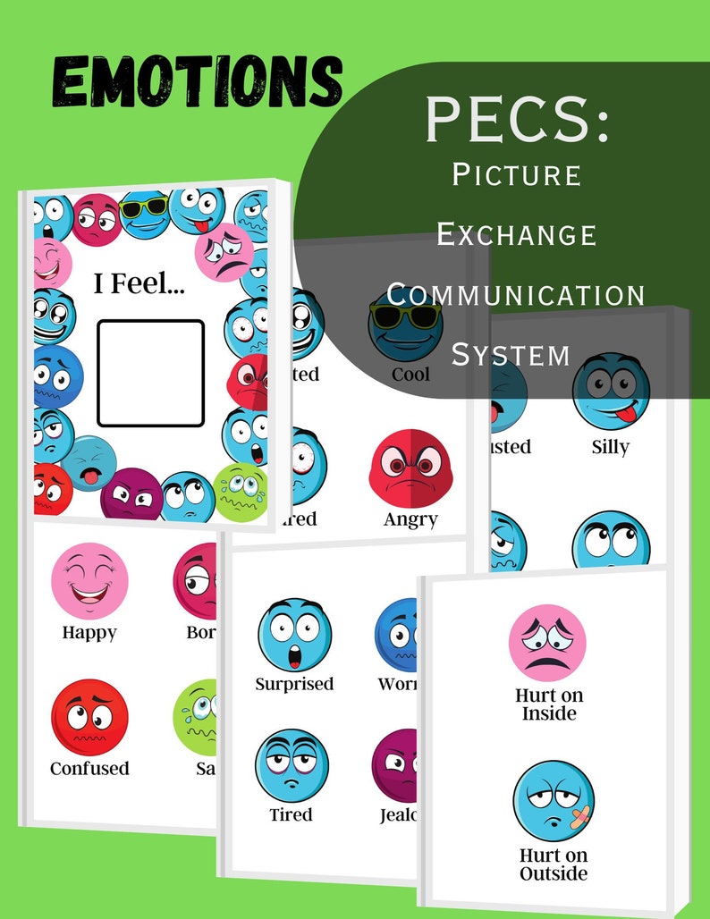 Digital Download-emotion Communication Printable-pecs System - Etsy