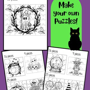 Printable Halloween Coloring/activity Book - Etsy