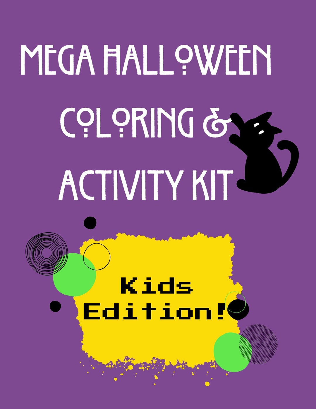 Printable Halloween Coloring/activity Book - Etsy
