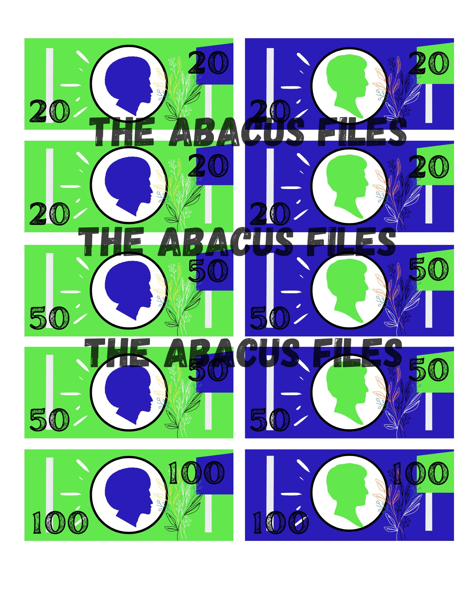 Pretend Play Money/digital Download/play Money for Kids - Etsy