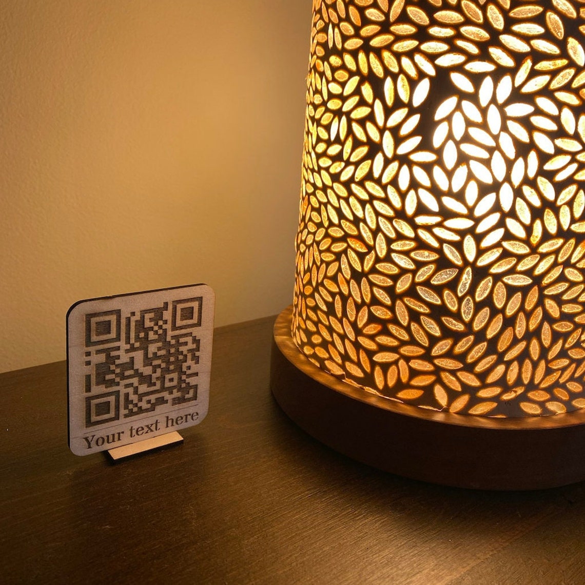 Personalized Wood QR Code: Engraved Sign | Your Website Link & Custom ...