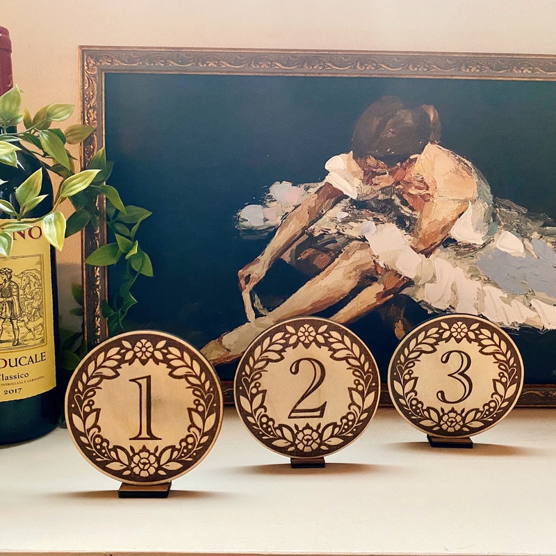 Circle Table Numbers - Etsy
