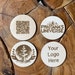 Custom Engraved Wooden Tokens With QR Code and Logo for Your Business ...