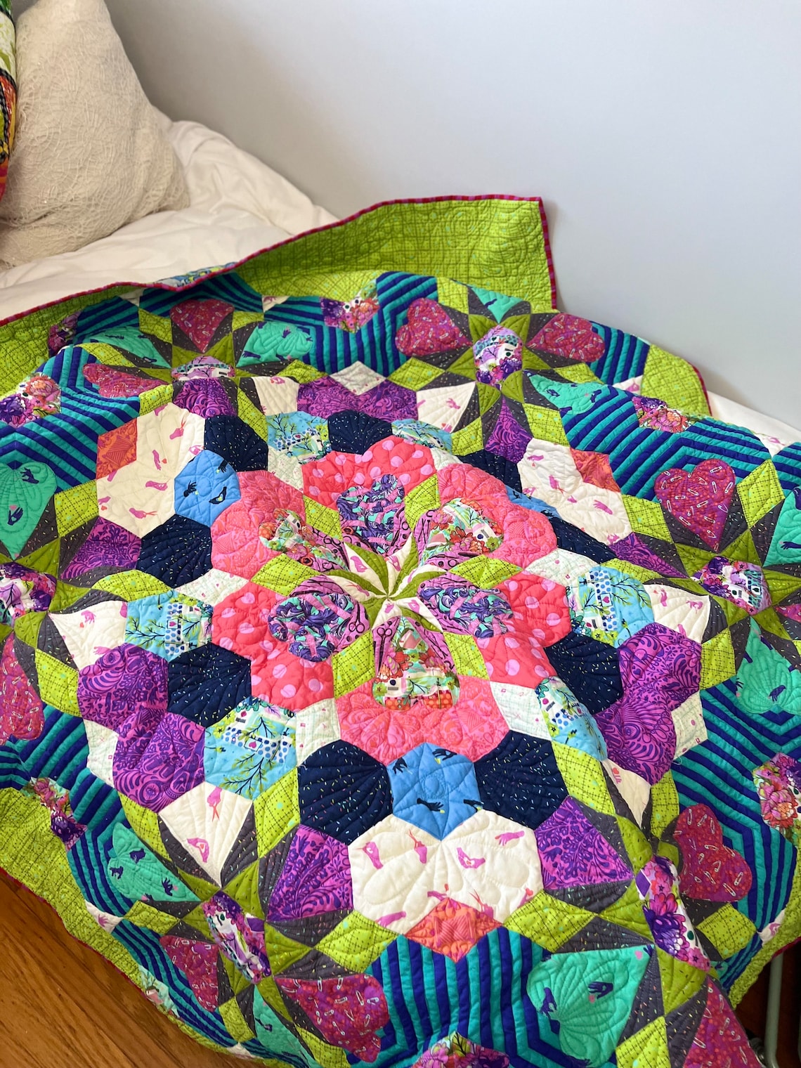 Tula Pink Sewing Themed Quilt - Etsy