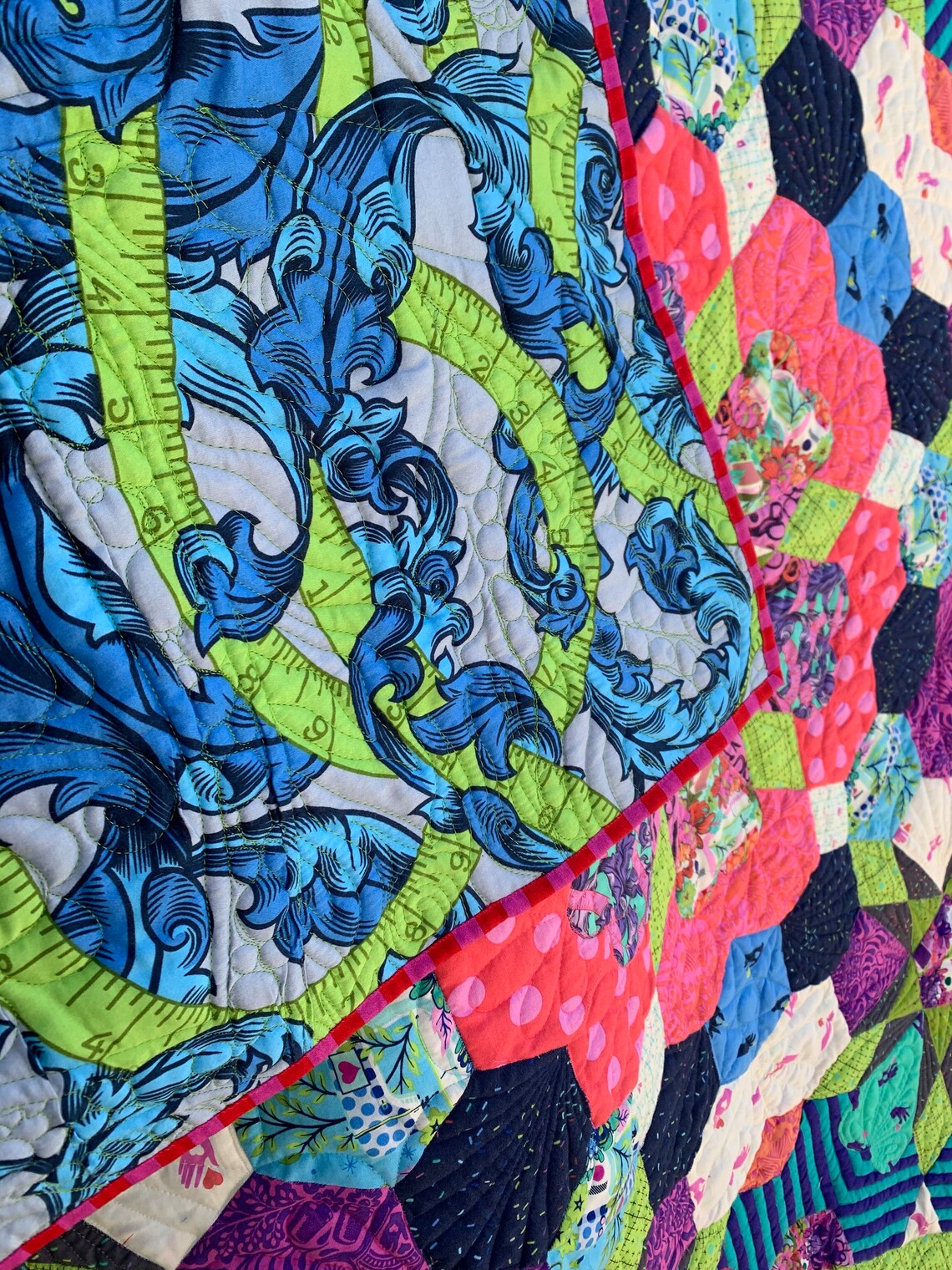 Tula Pink Sewing Themed Quilt - Etsy