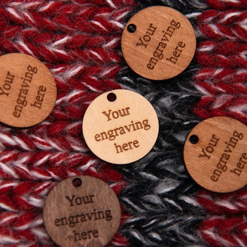 Engraved Wood Button - Etsy
