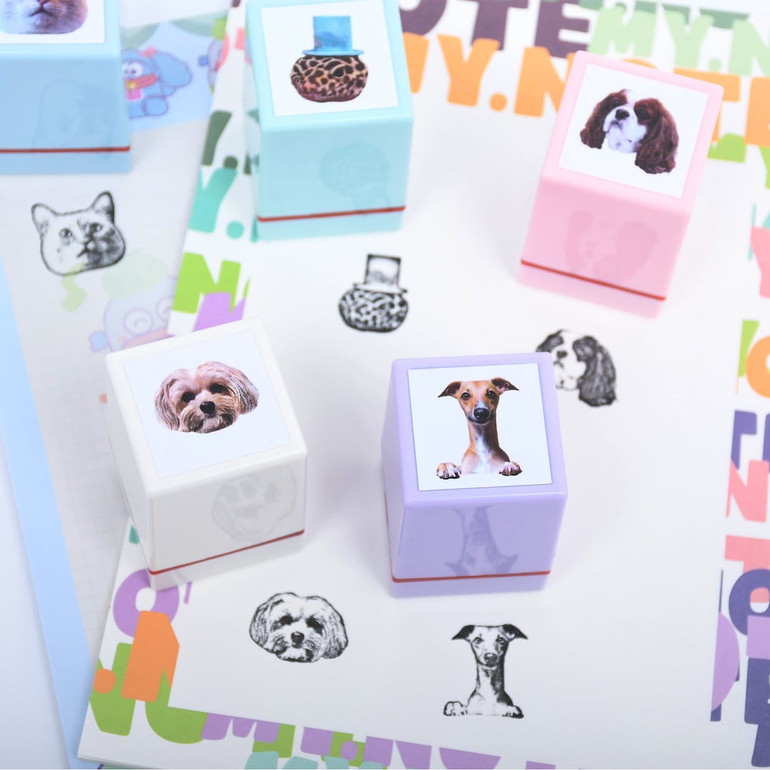 Custom Pet Portrait Stamp, Custom Cat Dog Bird Parrot Rabbit ...