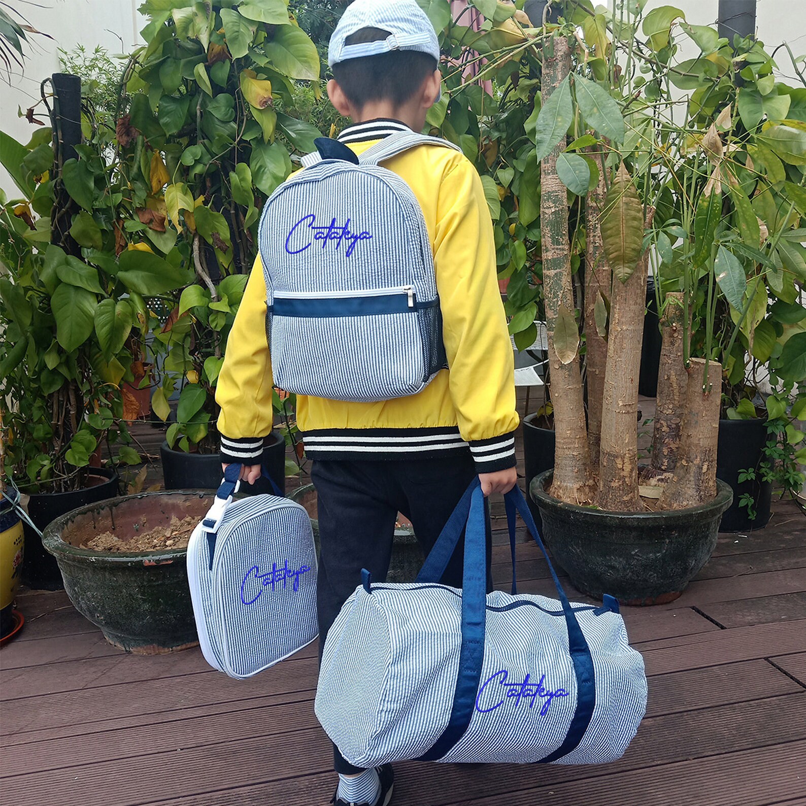 Personalized Kids Backpack With Kids Name Monogram for Boy or Girl ...