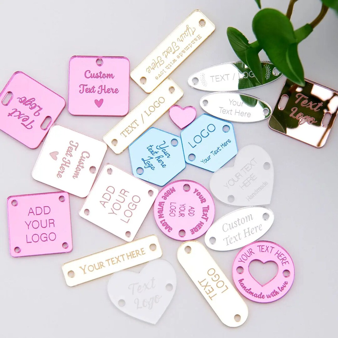 Personalized Acrylic Tag for Wedding Party, Baby Baptism Decoration ...
