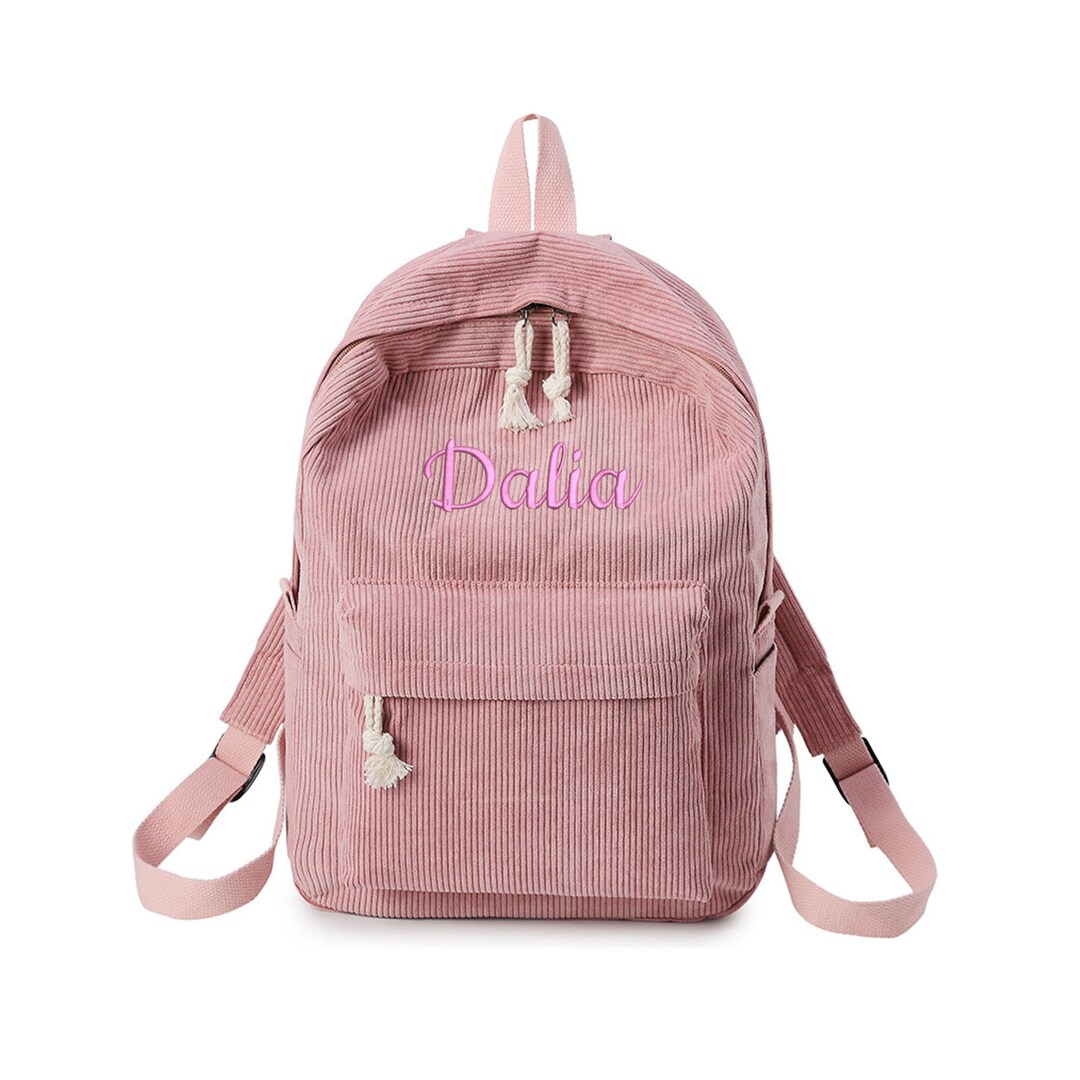 Personalized Embroidered Children's Backpack Corduroy Children's ...