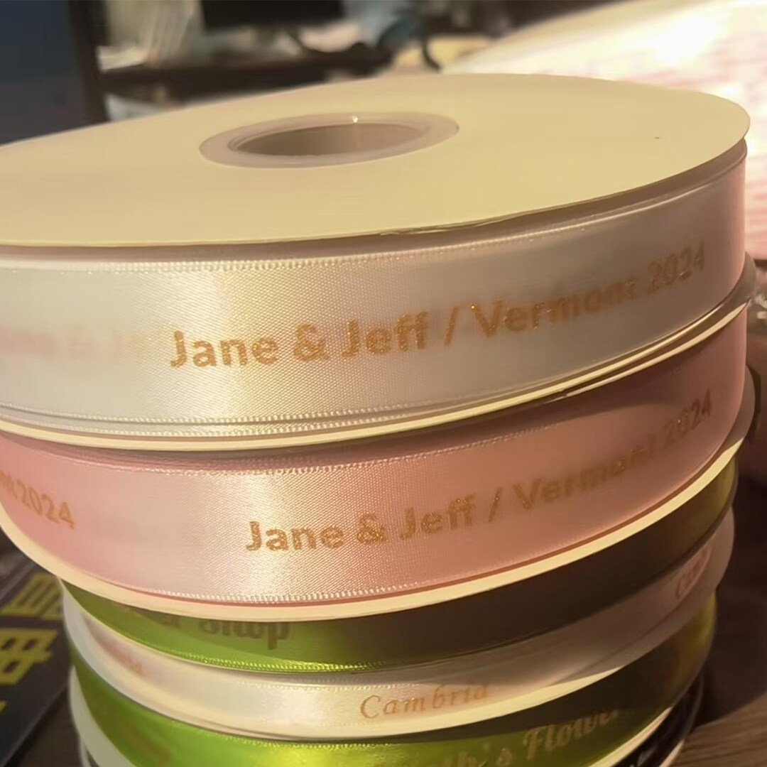Personalised Satin Ribbon, Gift Wrapping, Birthdays, Weddings ...