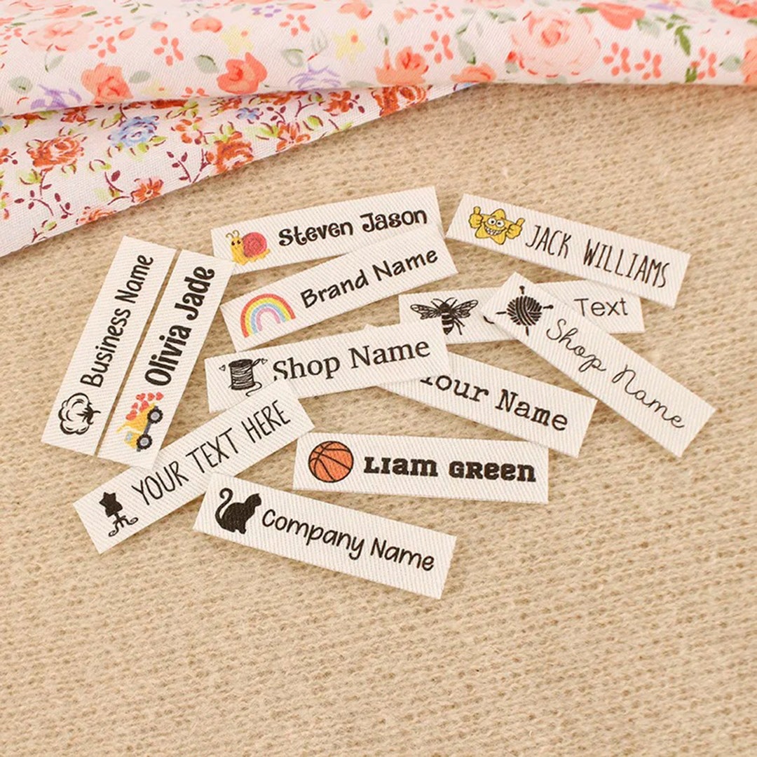 Custom Ironing Labels, Tags for Handmade Items, Iron on Label, Custom ...