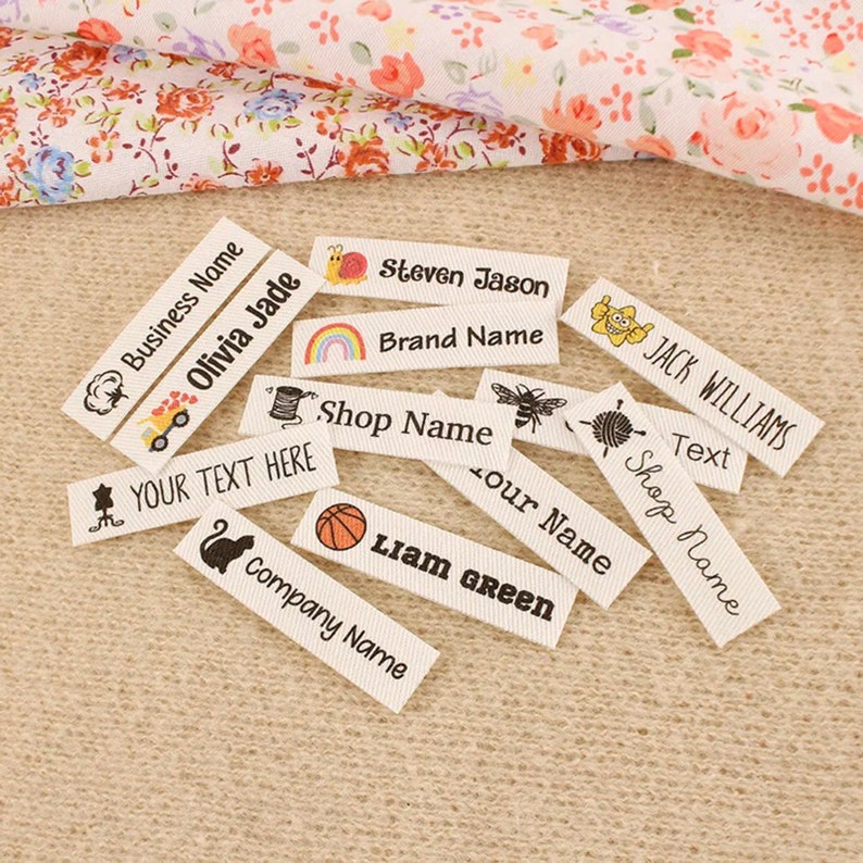 Custom Ironing Labels, Tags for Handmade Items, Iron on Label, Custom ...