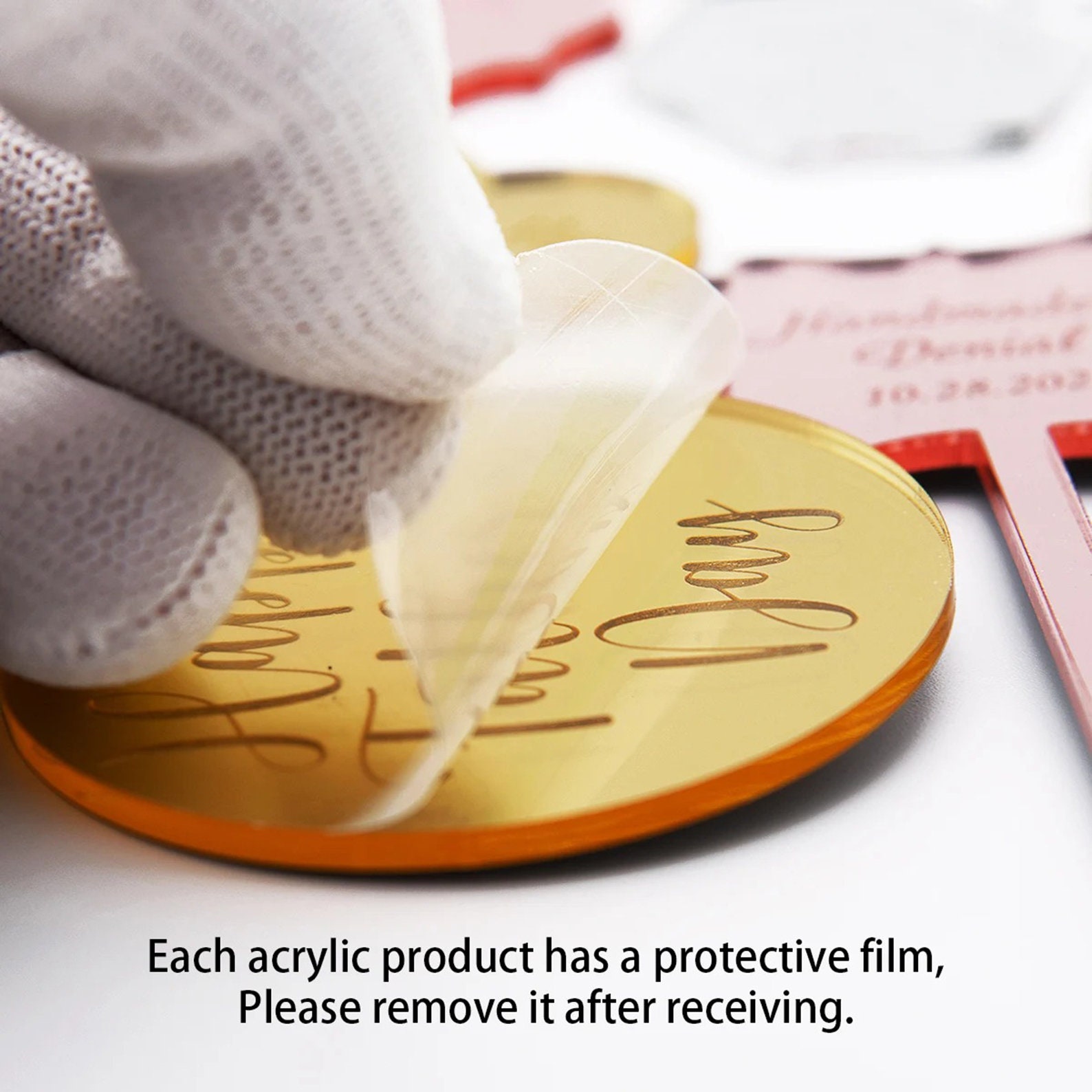 Personalized Acrylic Tags for Wedding, Place Cards With Table Numbers ...