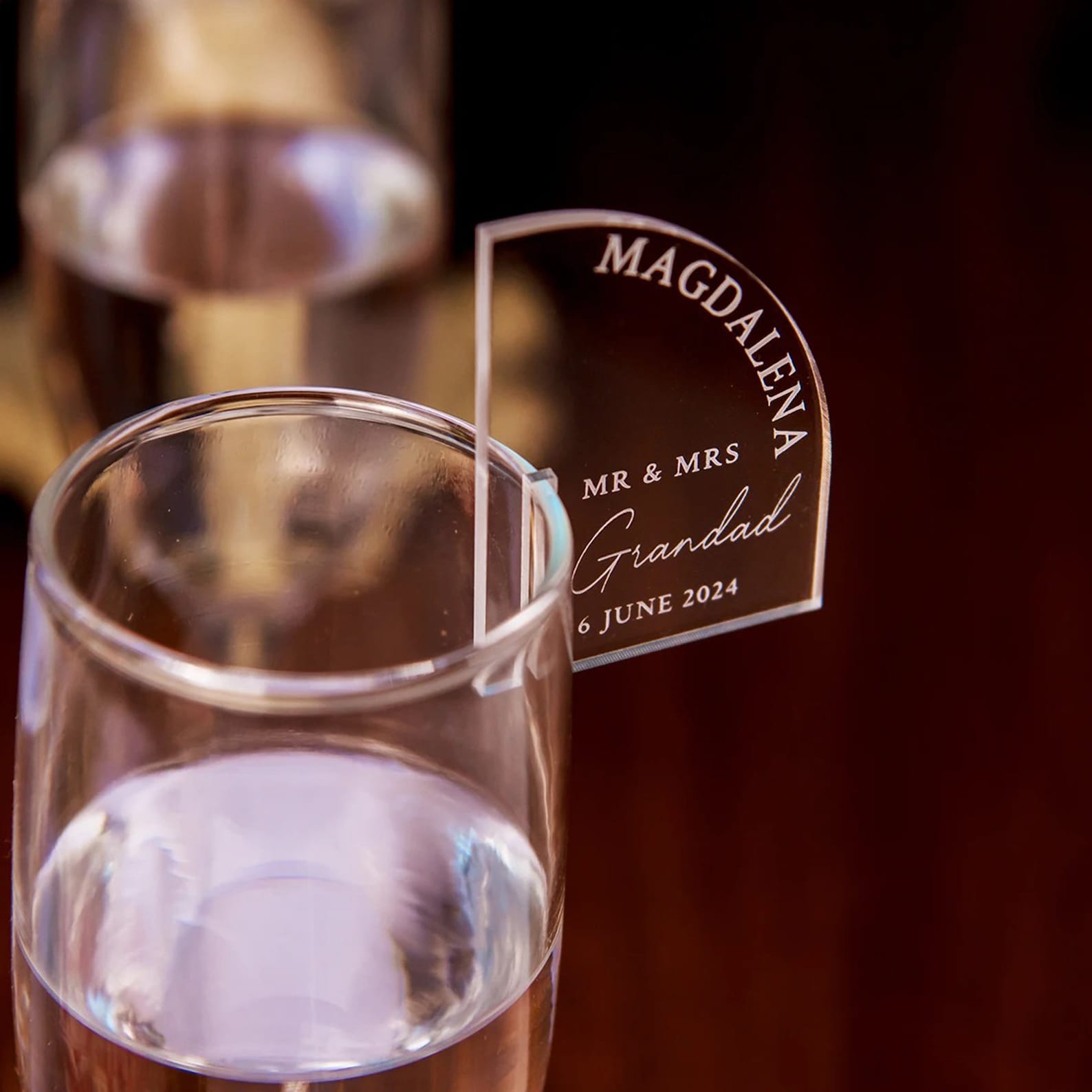 Personalized Acrylic Tags for Wedding, Place Cards With Table Numbers ...