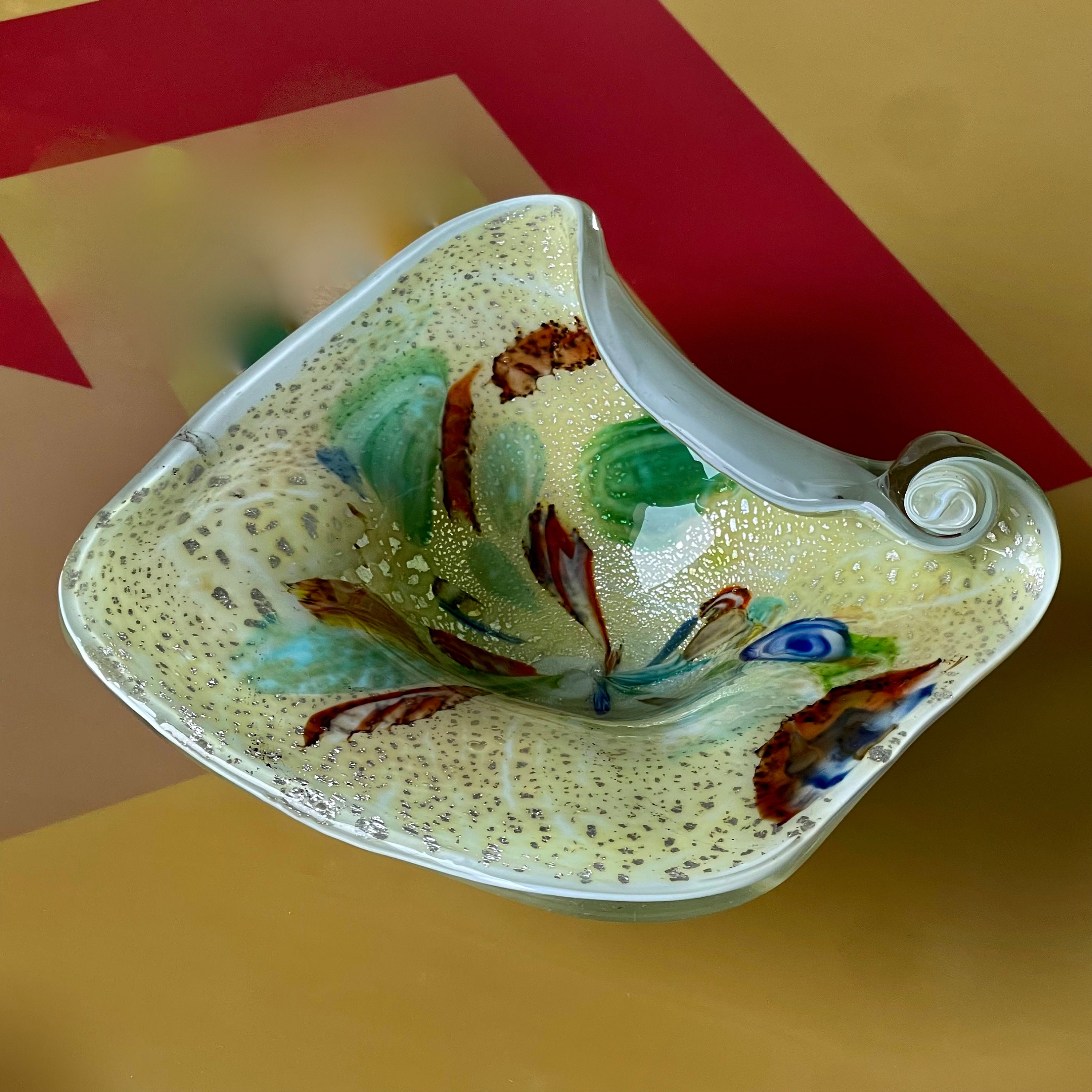 Vintage Mid Century Modern Murano Italy Handblown Glass Decorative Collectable Tabletop Object ...