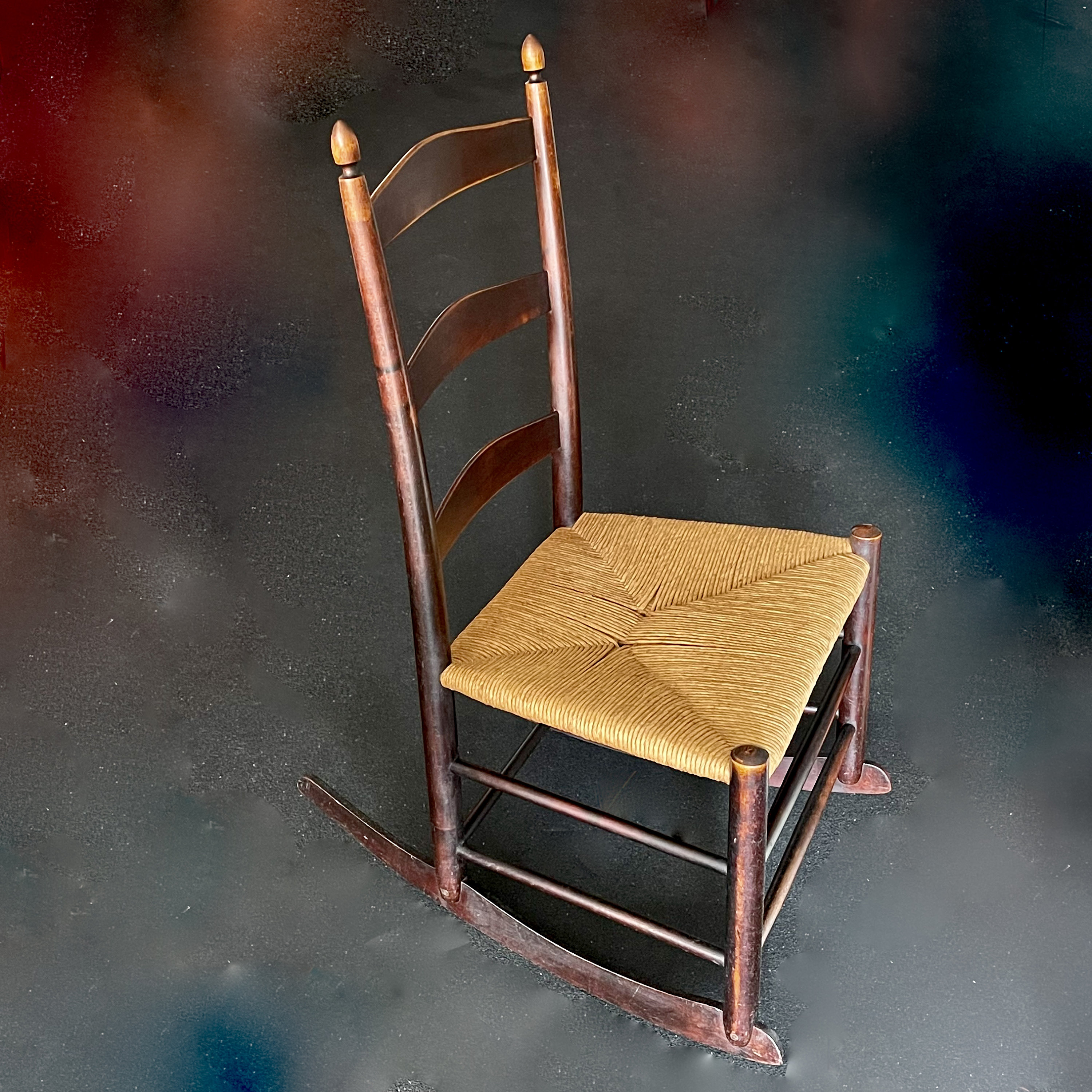 A Shaker Original Production Rocking Chair 19th Century Signed Shakers ...