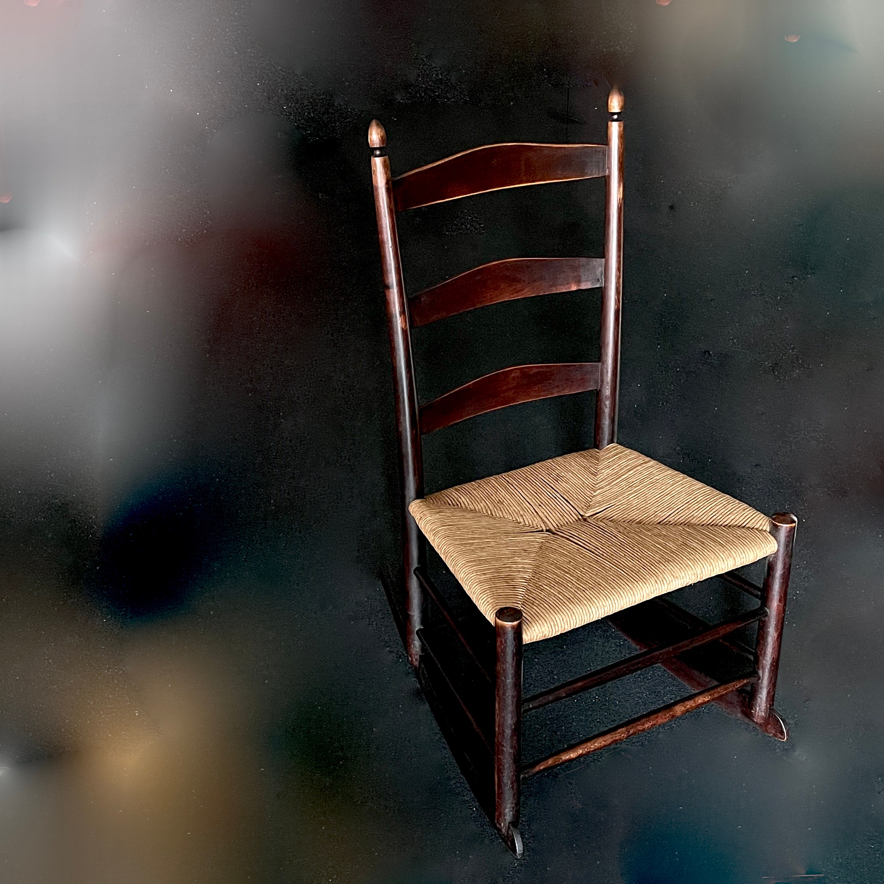 A Shaker Original Production Rocking Chair 19th Century Signed Shakers ...