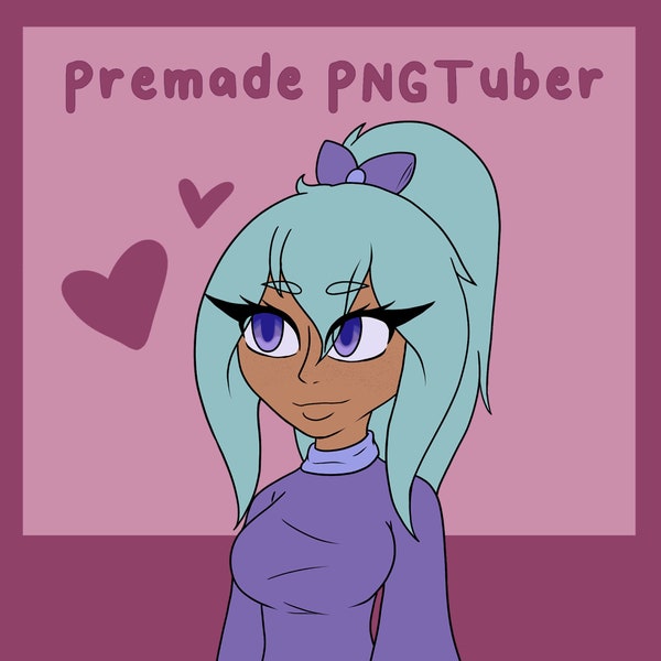 Blue Hair Vtuber - Etsy
