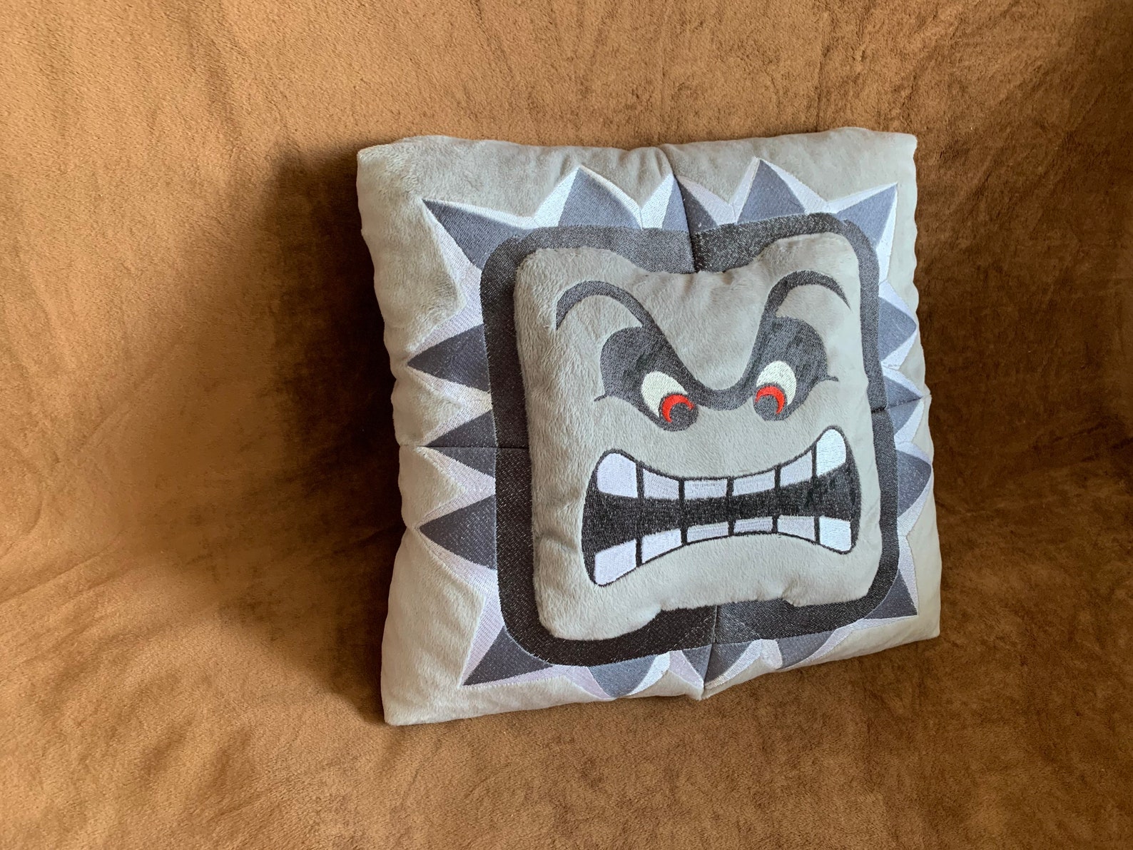 Thwomp from Mario. Custom toy. | Etsy