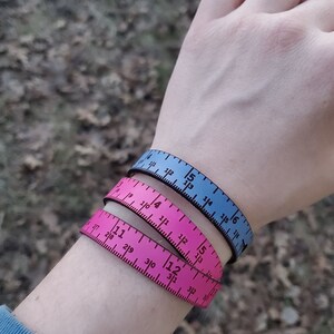 Handmade Leather Ruler Bracelet: Craft Tool, Sewing, Knitting - Etsy
