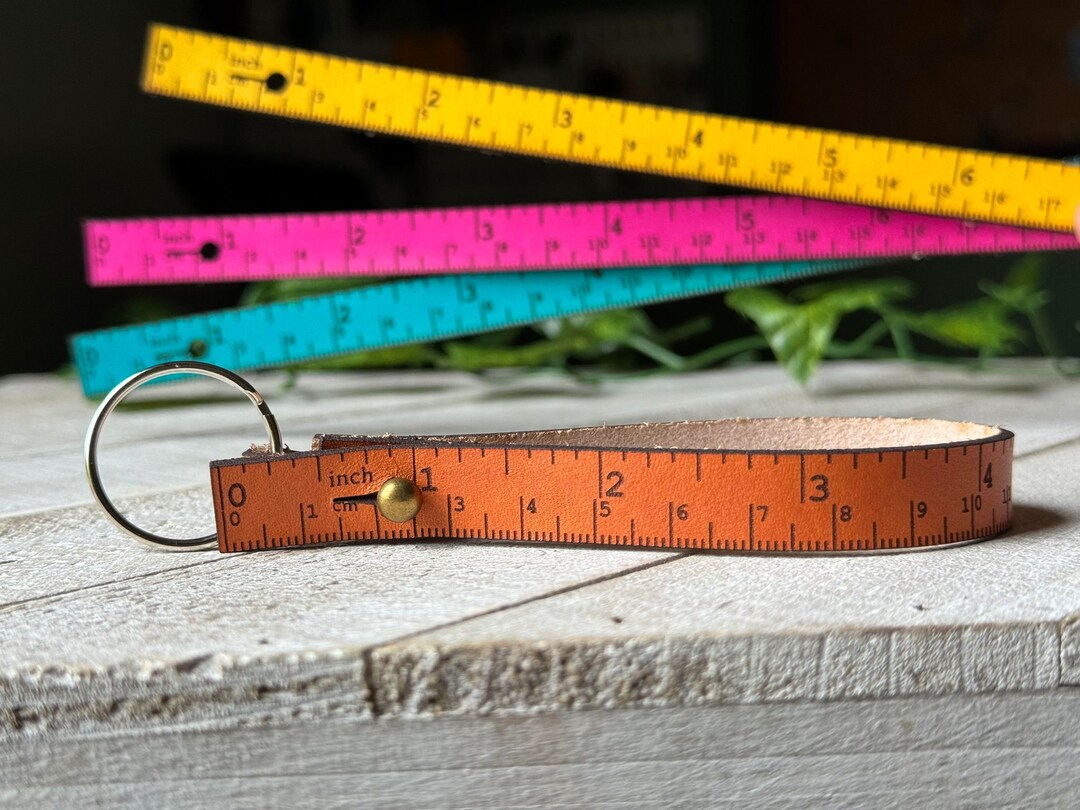 Ruler Keychain™ | Portable Leather Ruler | Practical STEM, Craft ...