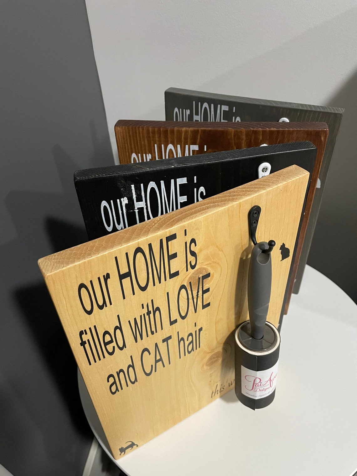 Lint Roller Holder Sign for Cats - Etsy