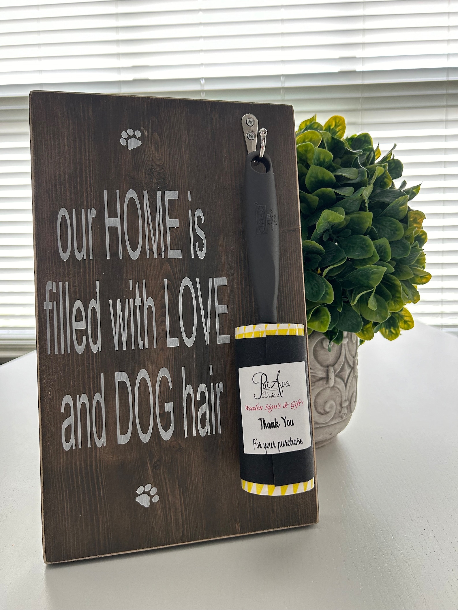 Lint Roller Holder Sign - Dogs - Etsy