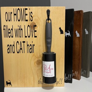 Lint Roller Holder Sign for Cats - Etsy